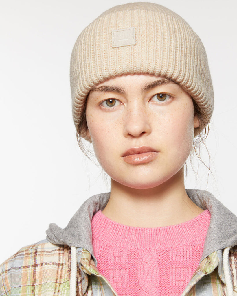 Ribbed Face Beanie | Acne Studios | WORKSHOP