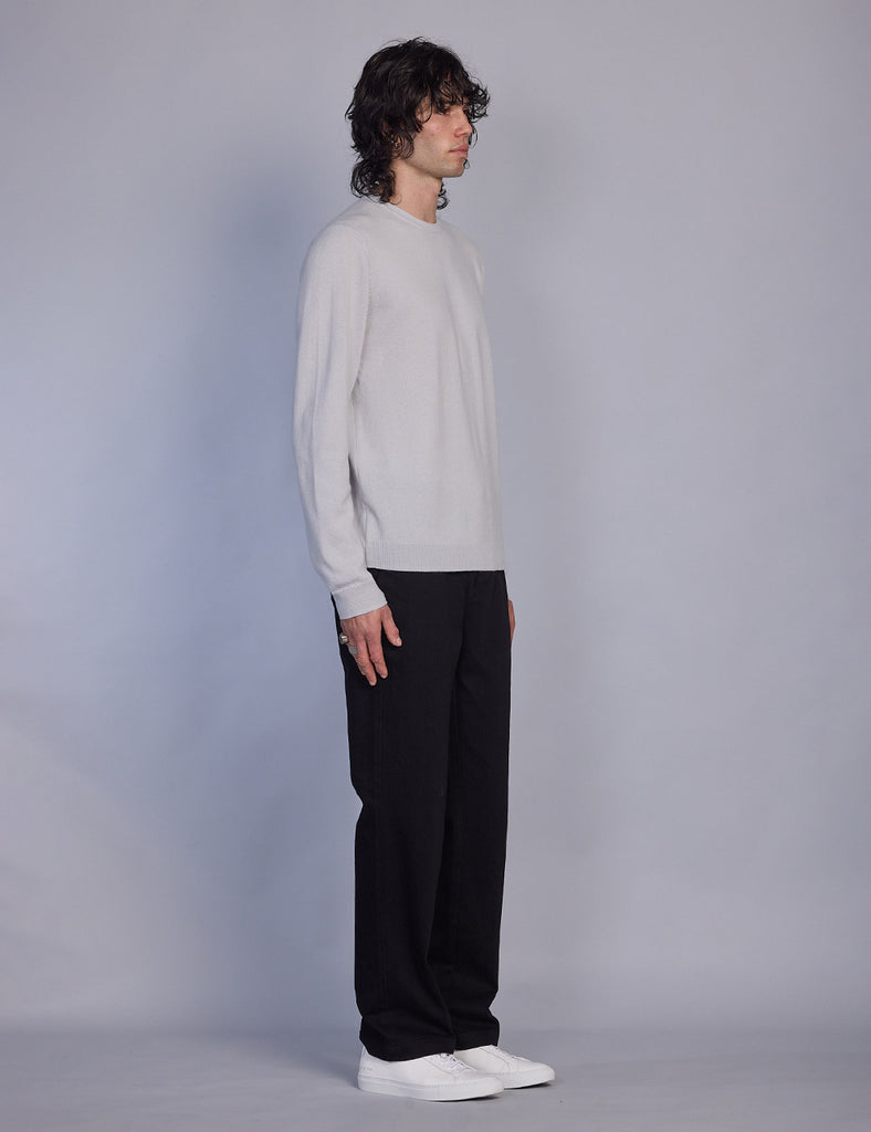 12gg Wool Cashmere Crew | Workshop Denim Mens | WORKSHOP