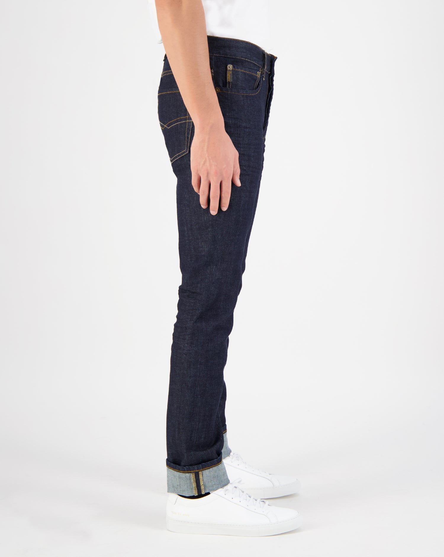 Slim Fit Stretch (Dark Whisker) | Workshop Denim Mens | WORKSHOP
